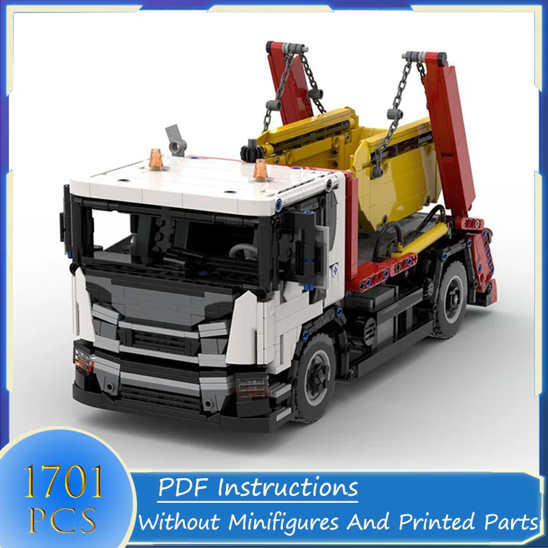 Car-Series-Classic-Truck-Skip-Loader-Model-MOC-Building-Blocks-Engine ...