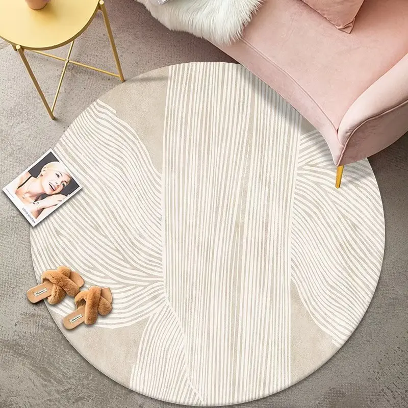 Modern Round Chair Mat Coffee Table Sofa Carpets For Living Room Luxury ...