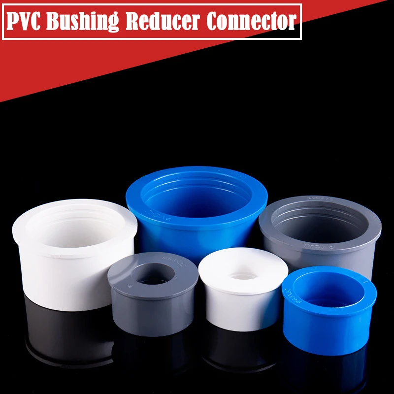 2Pcs-Lot-63-75-90-110mm-PVC-Pipe-Bushing-Reducer-Connector-Water-Supply ...