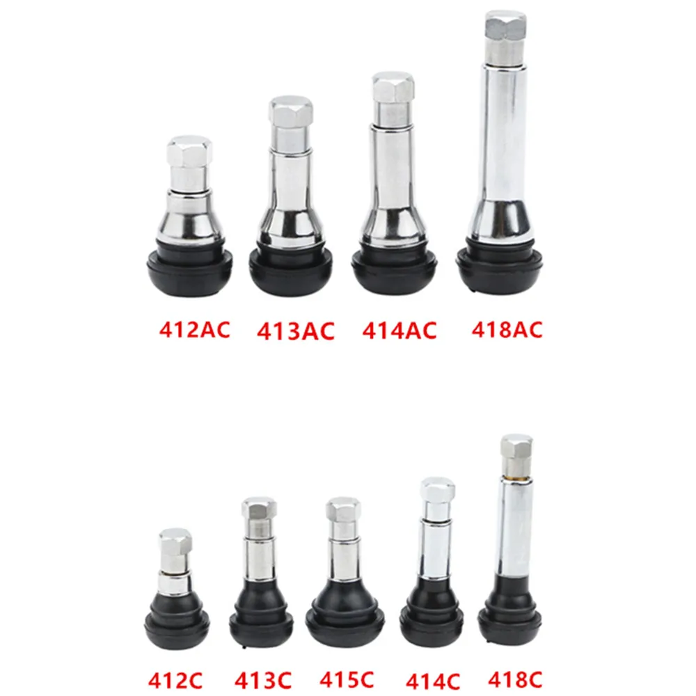 Valve Stem Removal Tool Set Of 4 Black Rubber Snap-In Valve Stems With ...