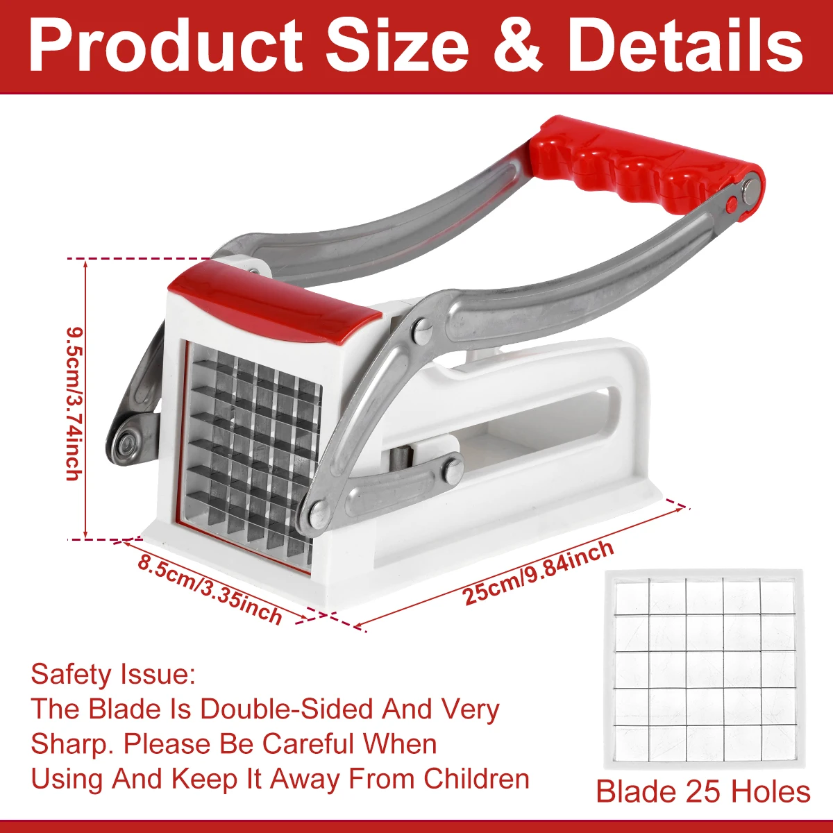 Stainless Steel Fry Cutter – Prep And Pop