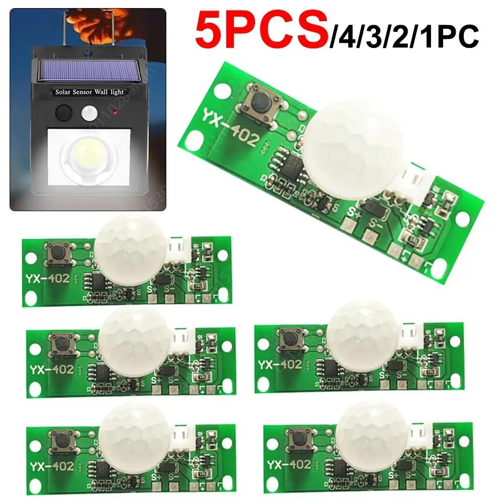 1-5PCS-3-7V-Solar-Lamp-Board-Control-Sensor-Night-Light-Module-Controll ...