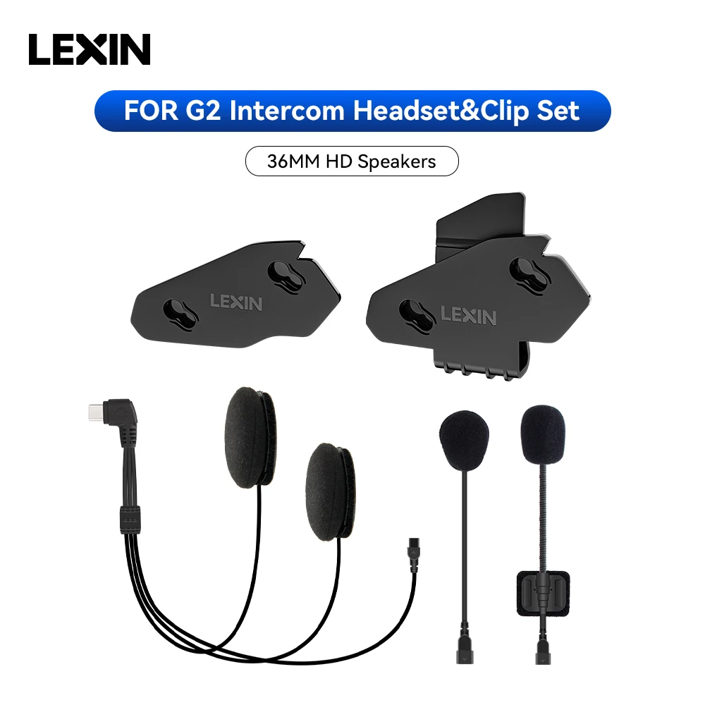 LEXIN G2 intercomunicador para motocicleta, accesorios de Clip para ...
