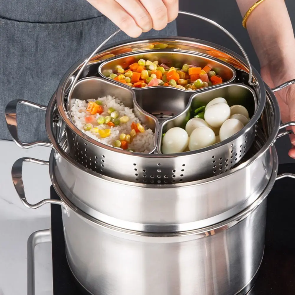 Stainless-Steel-Steaming-Plate-Divided-Plate-Cooking-Steam-Steamer-Rack ...