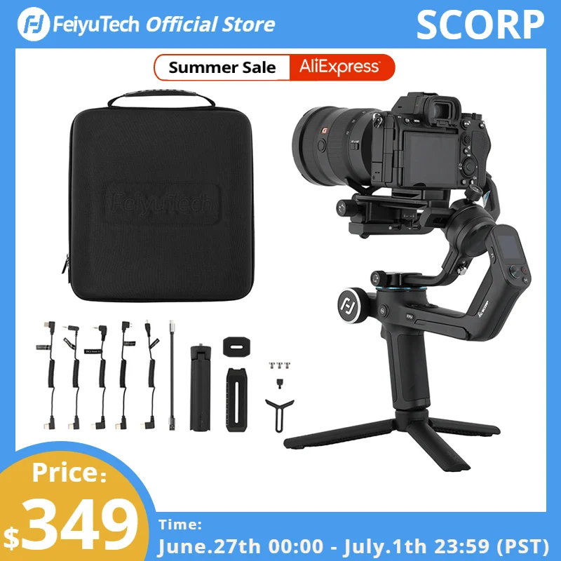 Feiyutech Feiyu Scorp 3-axis Handheld Gimbal Stabilizer Handle Grip ...