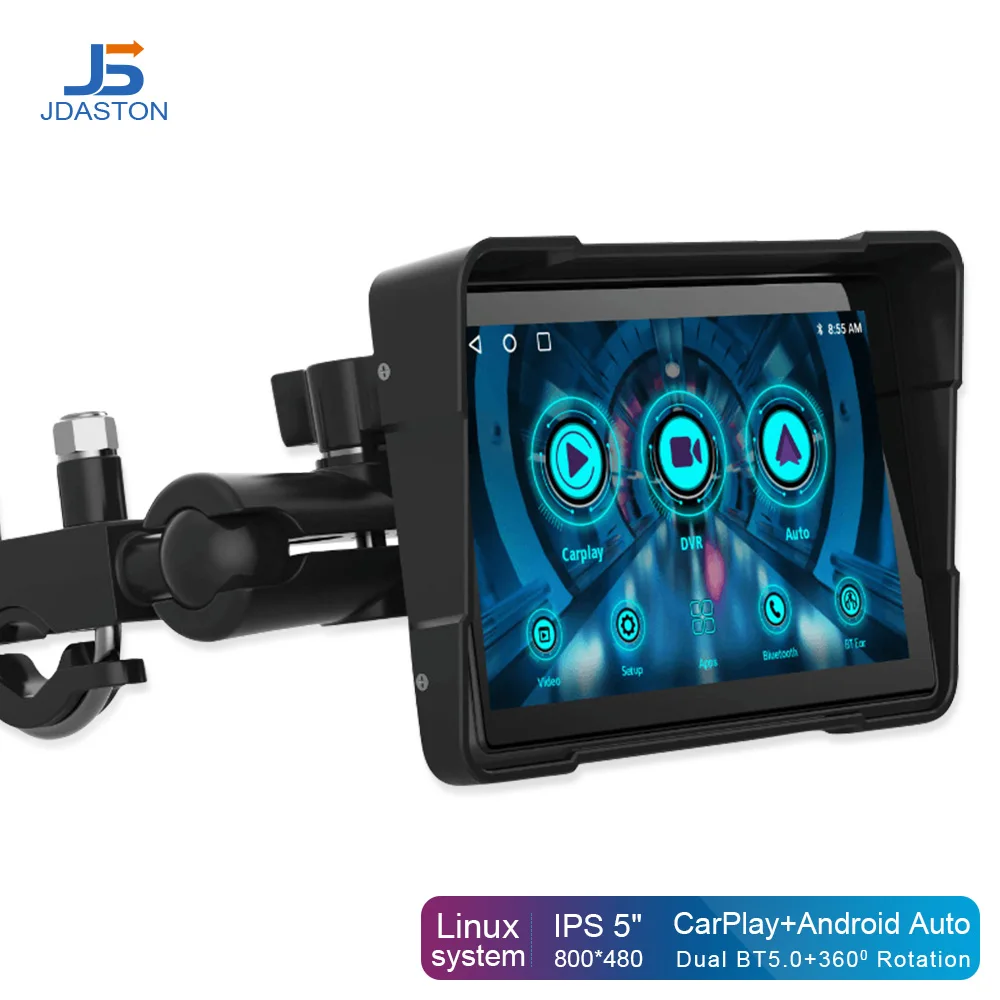 Jdaston-5inch-Portable-Motorcycle-Car-Play-Screen-GPS-LCD-Display-IPX7 ...