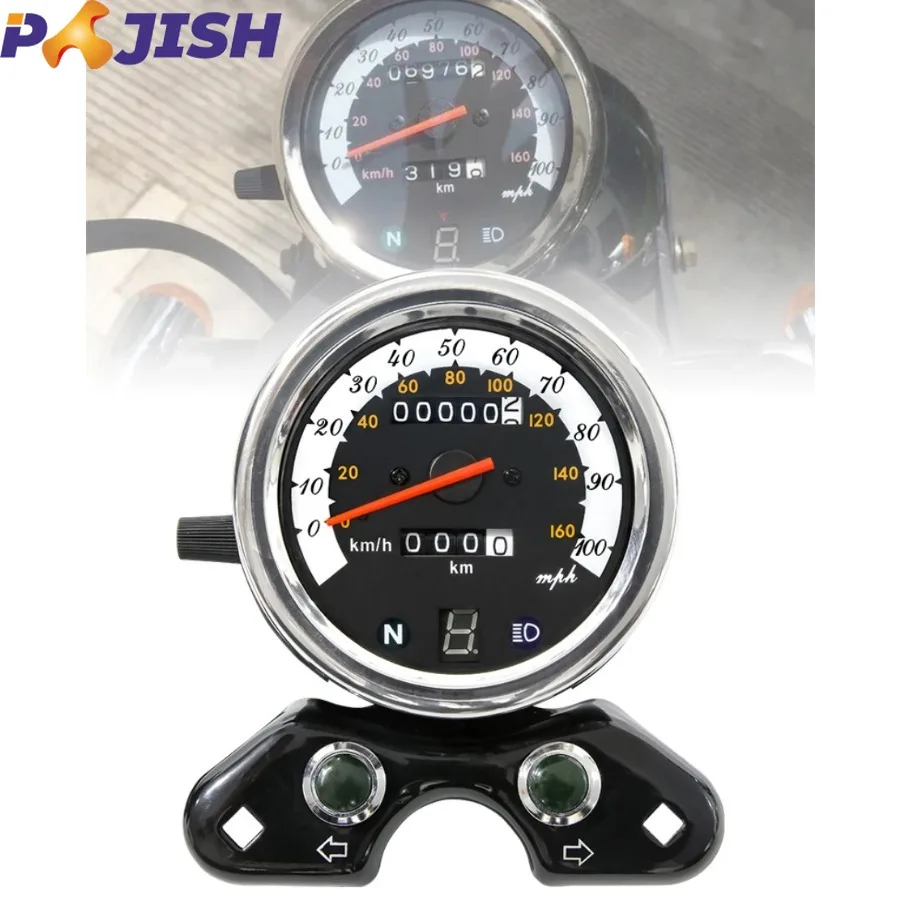 Motorcycle-Accessories-Speedometer-Oil-Gauge-Tachometer-Universal ...
