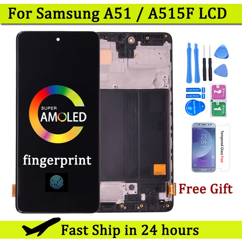 Super-AMOLED-Display-For-Samsung-A51-LCD-A515-A515F-DS-A515FD-A515-LCD ...