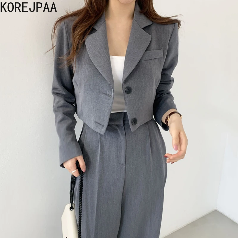 Coat Pant Set Women | Coat Short Pants Set | French Women Sets | Button ...
