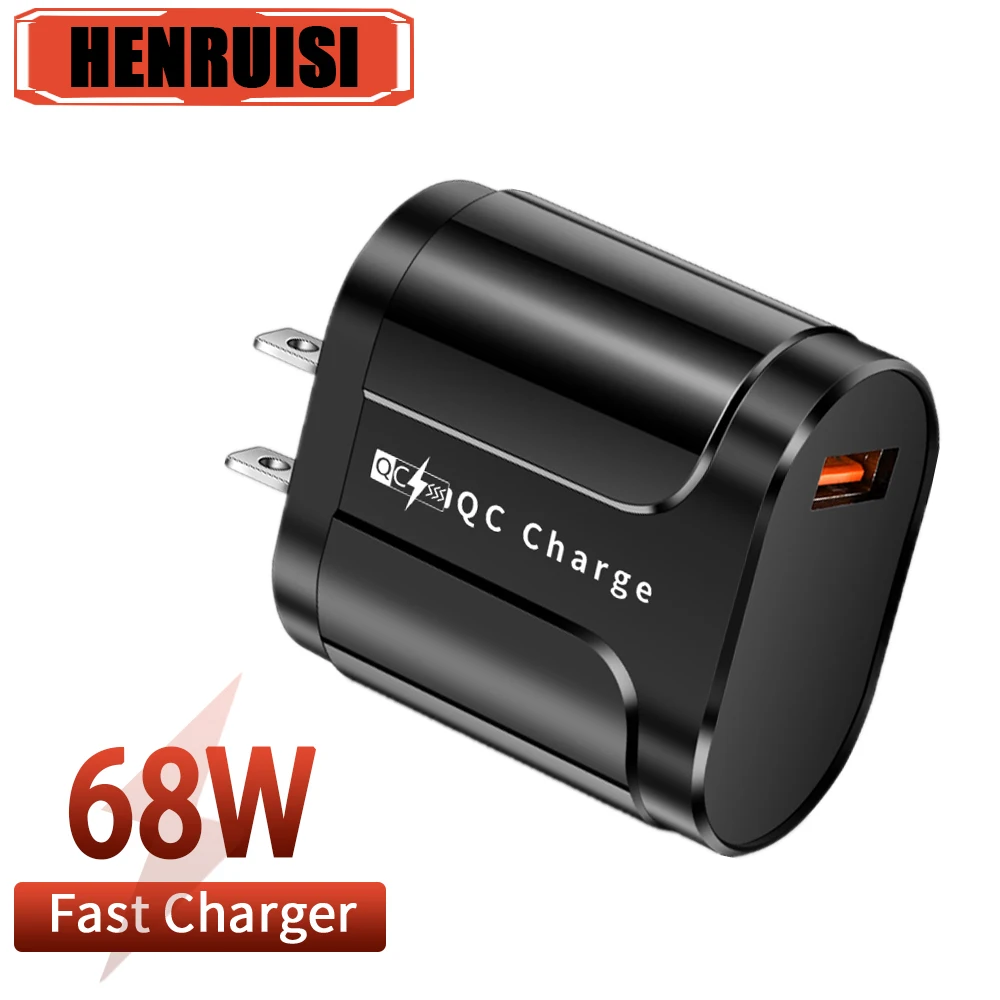 68W USB Charger Quick Charge QC3.0 EU/US Plug Mobile Phone Charge ...