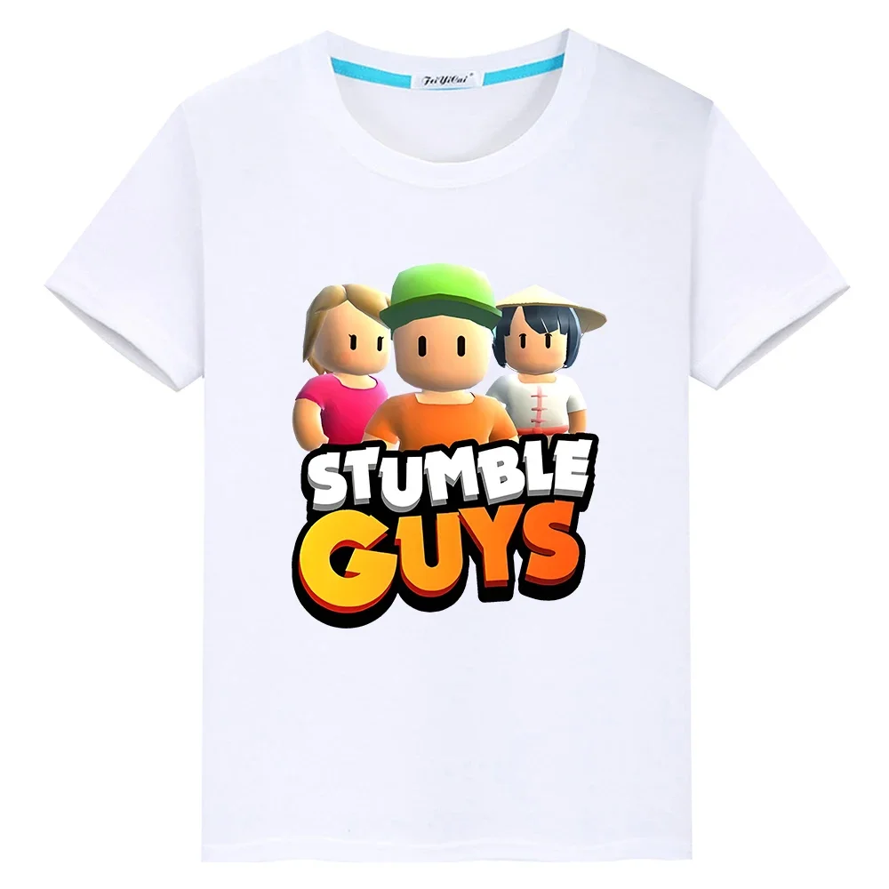 Stumble-Guys-100-Cotton-Print-Cute-Short-Tops-t-shirt-for-kids-boy-10 ...