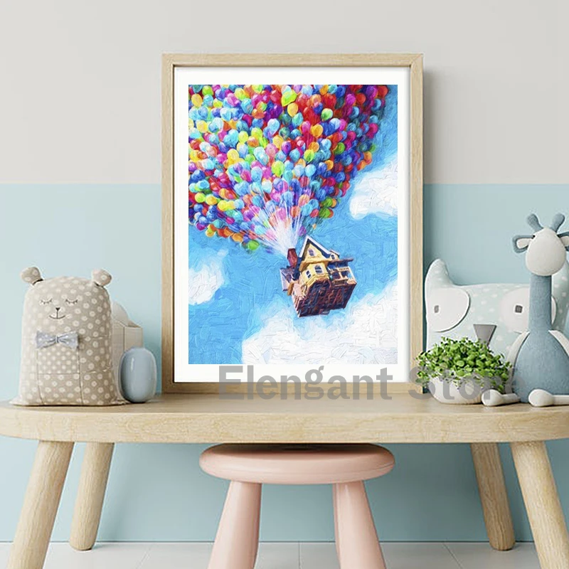 Up House Pixar Painting