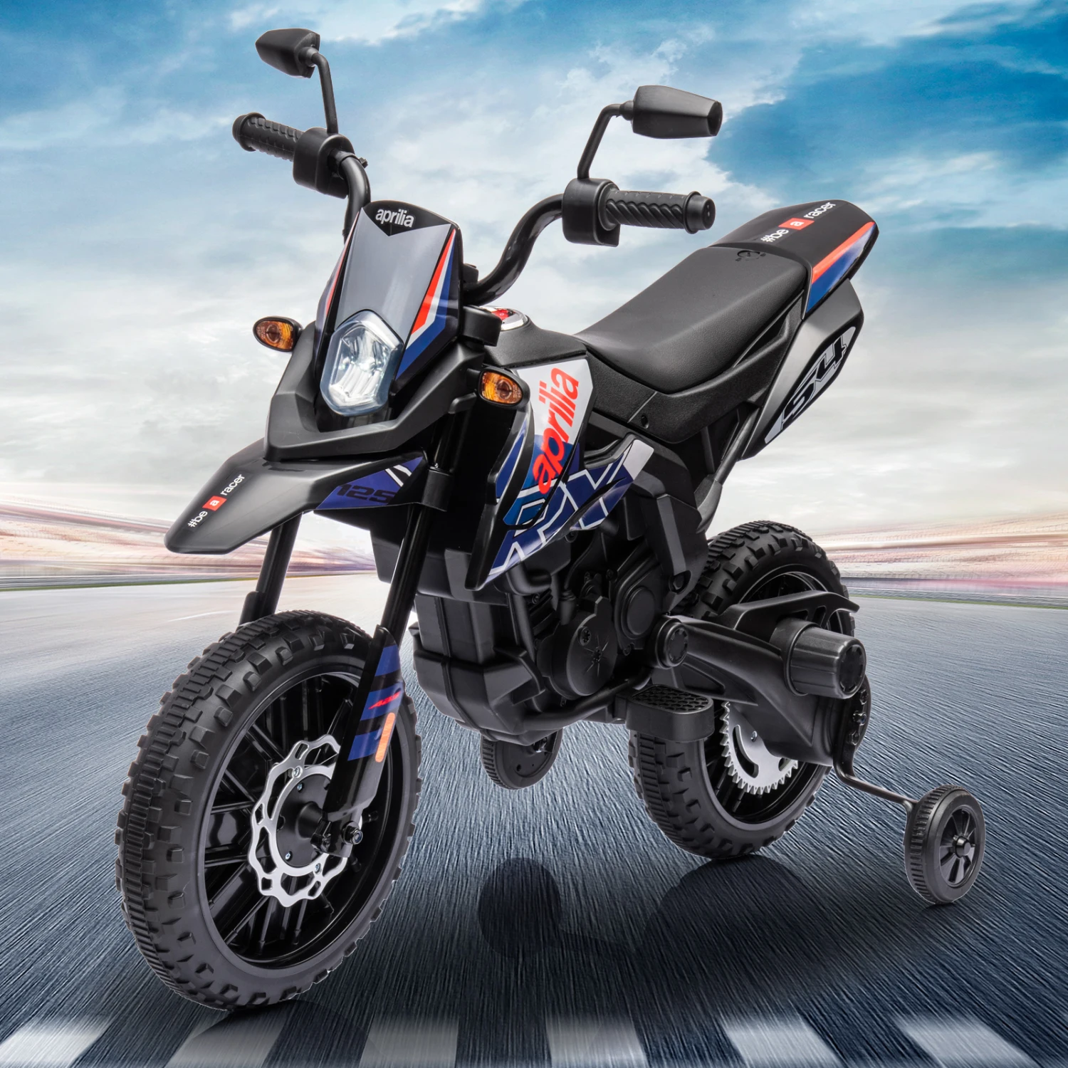 12V Electric Kid Ride On motorcycle, Apulia Licensed motorcycle for ...