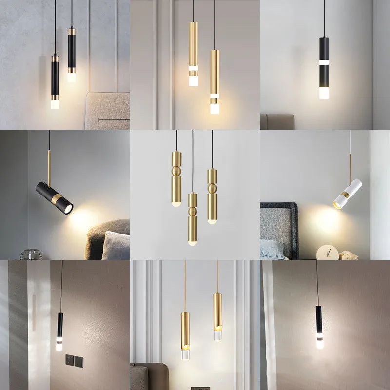 Long-Tube-Pendant-Lamp-Kitchen-Fixture-Island-Dining-Table-Light-Shop ...