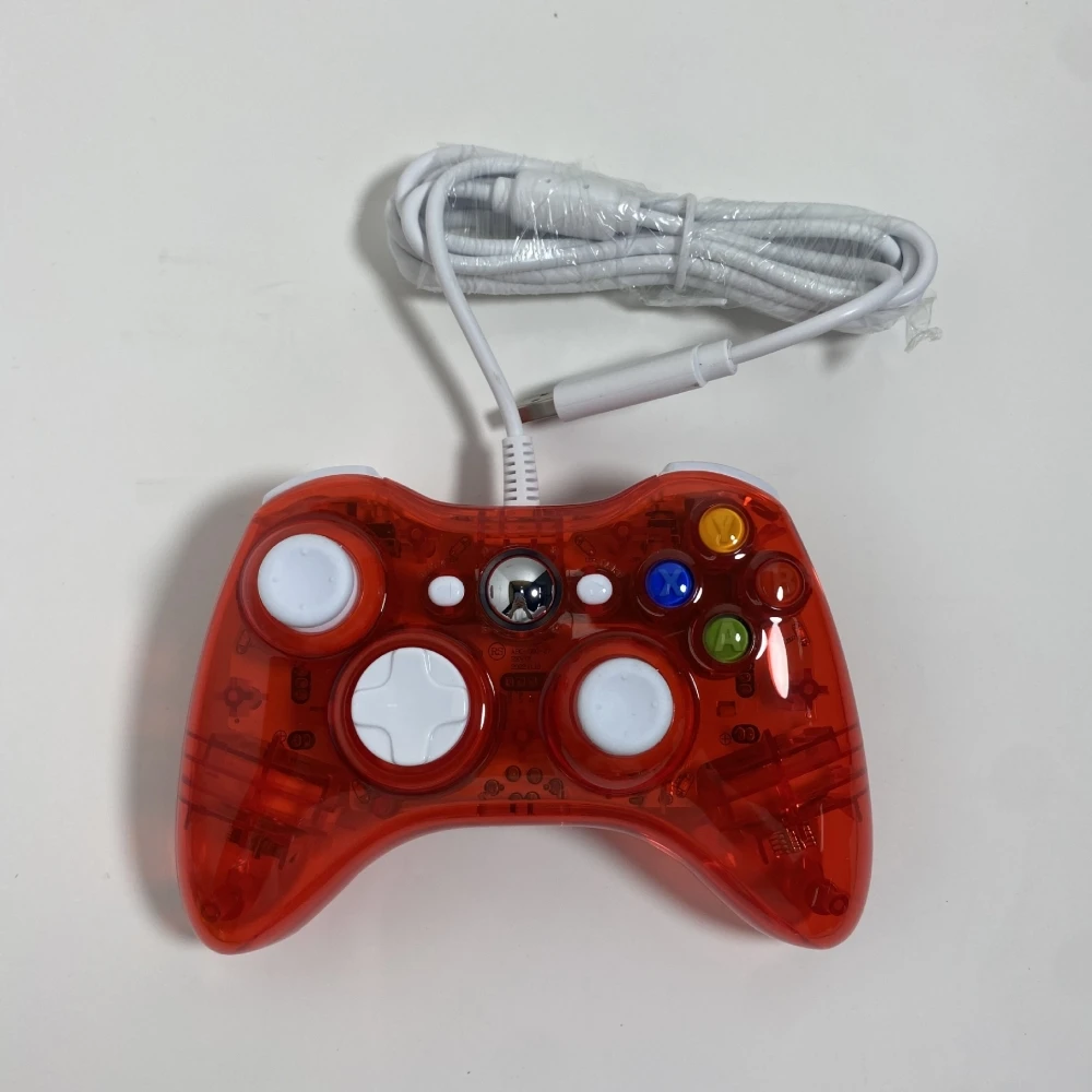 Quality-USB-Wired-Controller-Gamepads-for-Xbox-360-Transparent-Shell ...