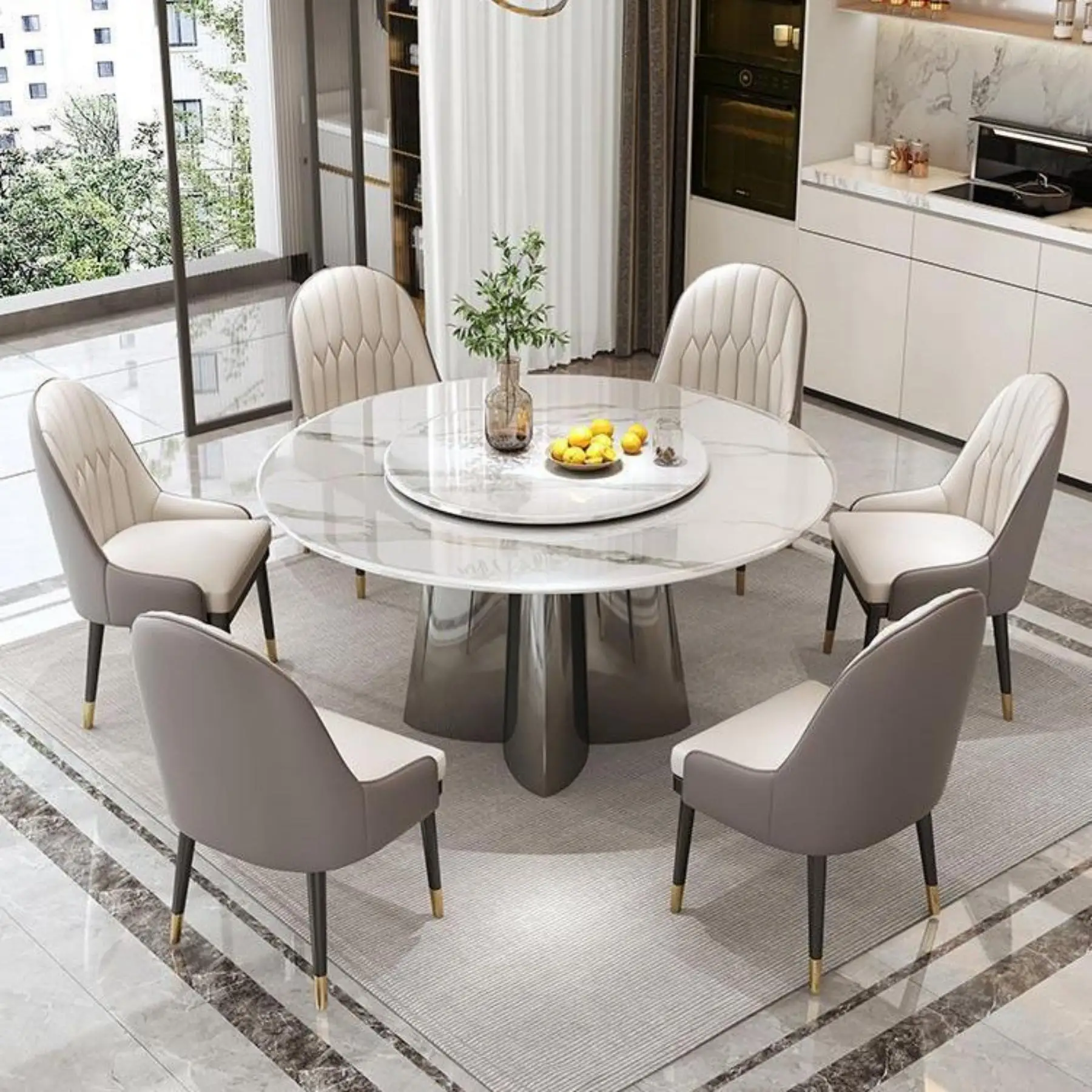 Supercrystal-marble-round-table-light-extravagant-modern-simple-natural ...