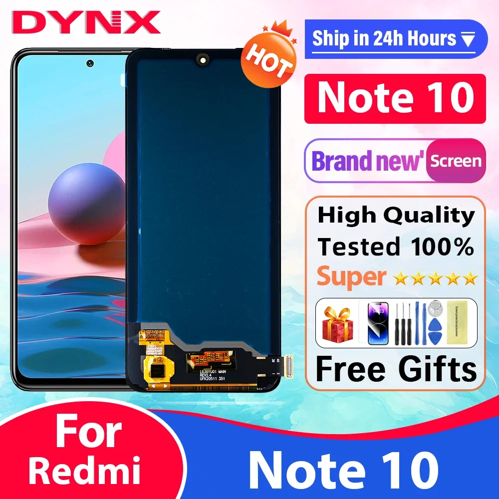 6.43'' Oled For Xiaomi Redmi Note 10 4g lcd Display M2101K7BG M2101K7BI ...