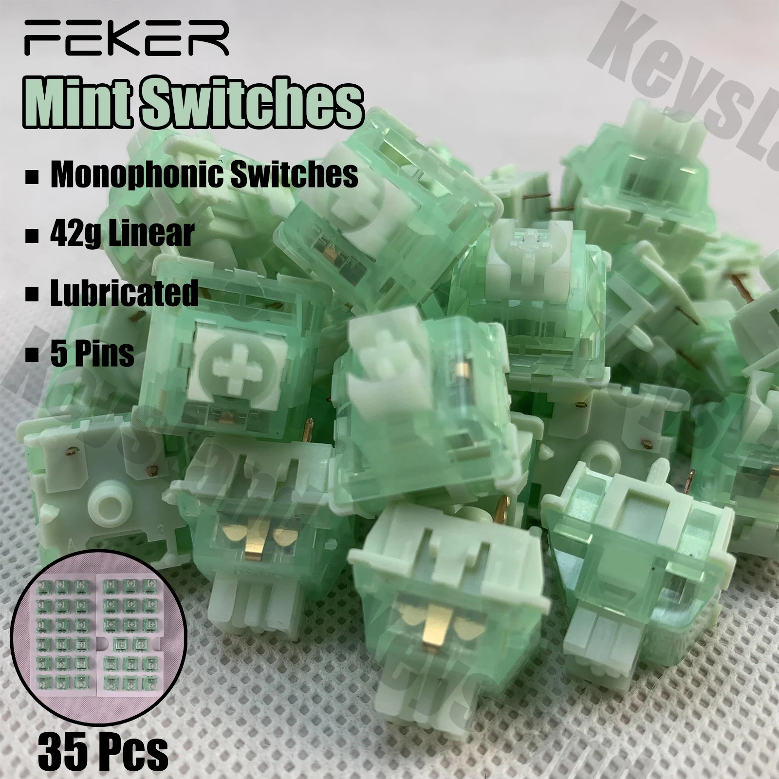 35Pcs-FEKER-Mint-Switches-Mechanical-Keyboard-Accessories-Linear ...