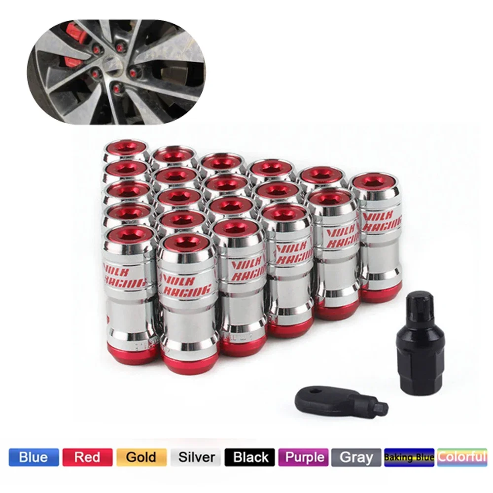 Volk-Racing-Concealed-Heptagon-Formula-Steel-Wheels-Lock-Lug-Nuts-Acorn ...