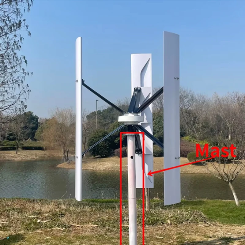 Pipe Mount 1.5m Tower For Vertical Wind Turbine Horizontal Axies Wind ...