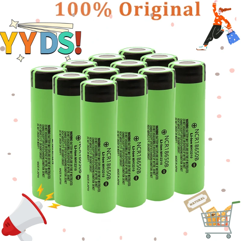 1-10PCS-NCR18650B-Actual-Capacity-Original-18650-Battery-3-7V-3400mah ...