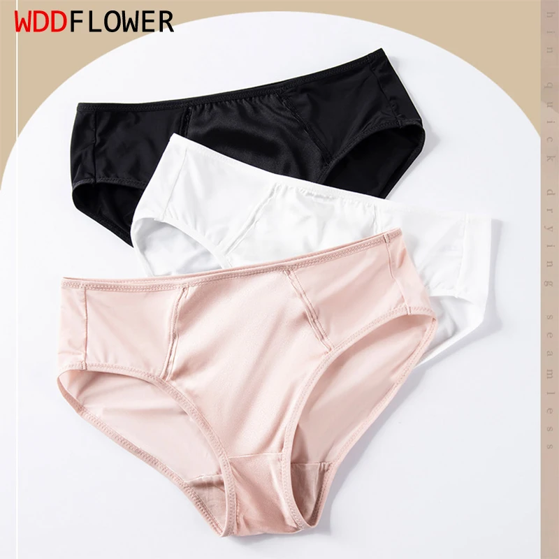 3-Pack-Women-Silk-Briefs-100-Natural-Silk-Lining-Middle-Rise ...
