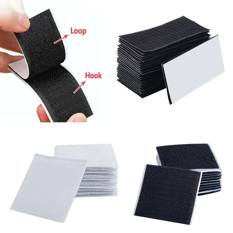 10PCS-Strong-Self-Adhesive-Fastener-Hook-and-Loop-Tape-Nylon-Sticker ...
