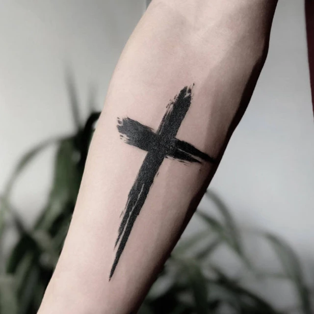 Cross Tattoo For Men Forearm