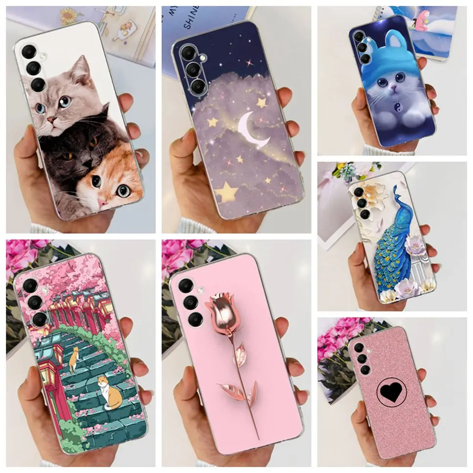 For Samsung Galaxy A05s 4G 6.7" Case Cute Cat TPU Soft Silicone Cover ...