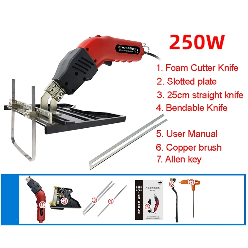 220v150/250w Electric Foam Cutter Knife Handheld Electric Foam Thermal ...