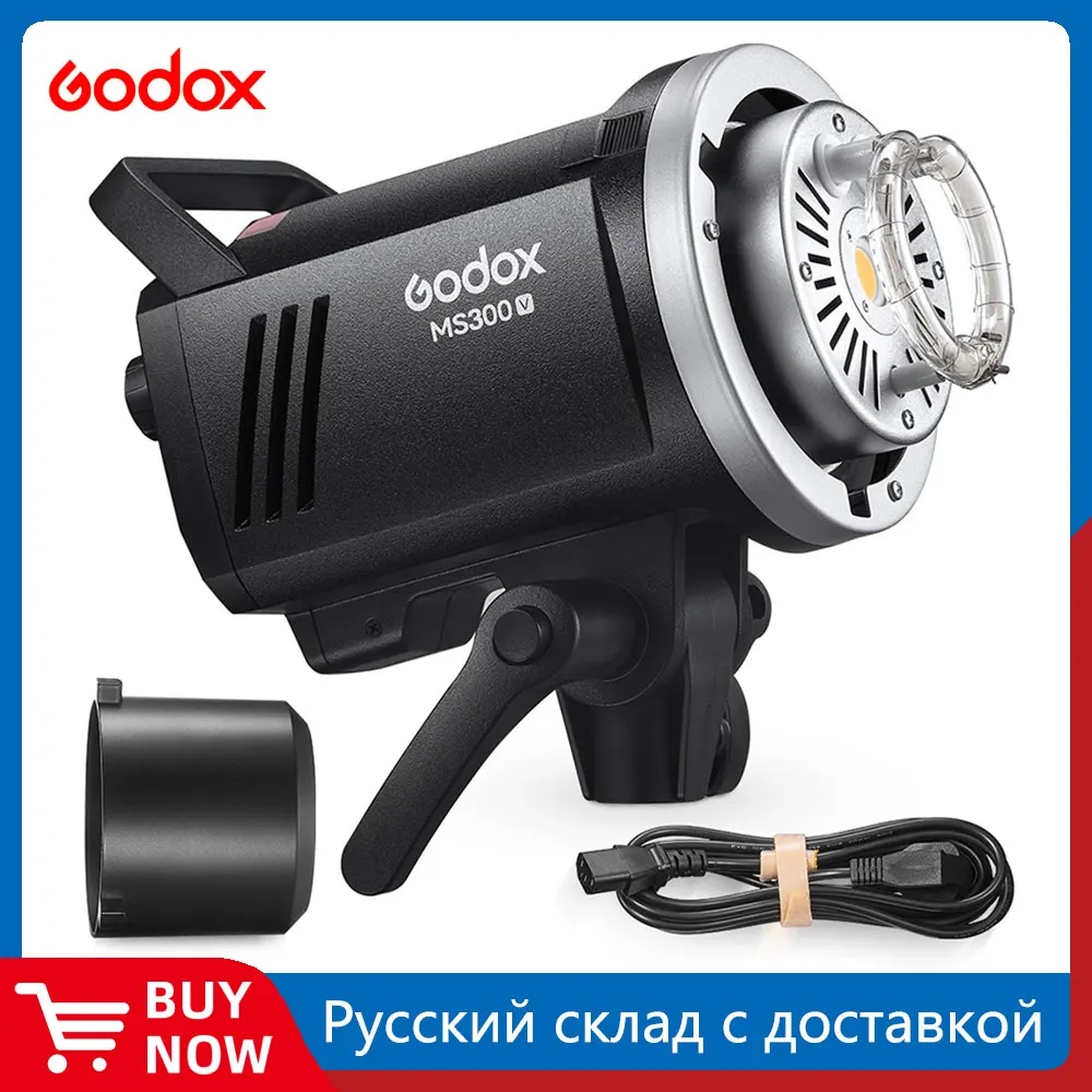 Godox 200W MS200V 300W MS300V LED Studio Flash Built-in 2.4G Wireless ...