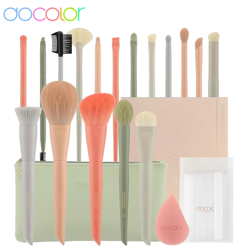 Docolor-17Pcs-Makeup-Brushes-Set-Eye-Shadow-Blush-Powder-Blending ...