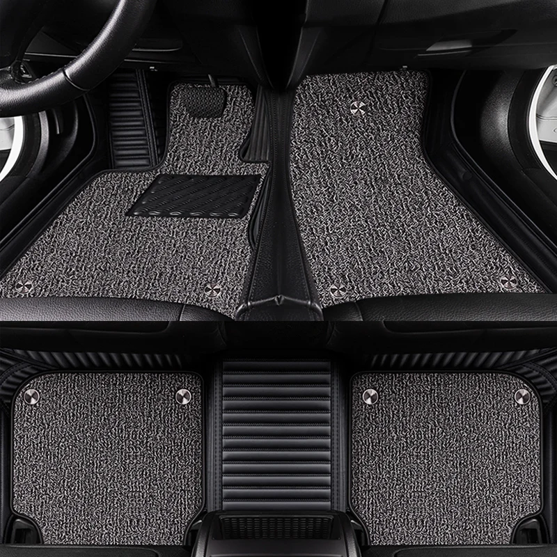 Striped-Pu-Leather-Car-Floor-Mat-for-BMW-X5-E53-1999-2006-E70-F15-G05 ...