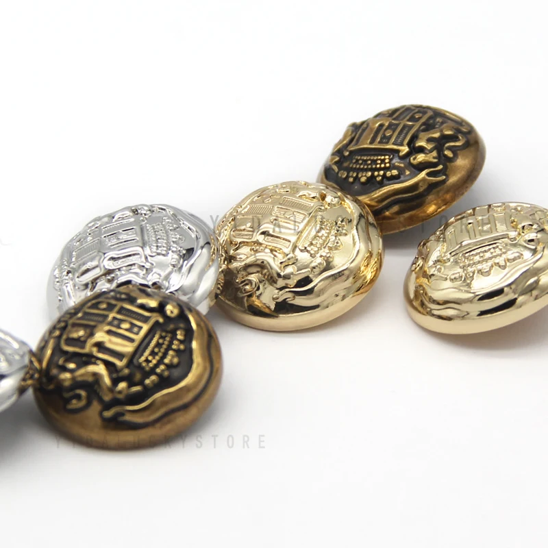 British Style Gold Metal Buttons | Metal Decorations | Button Suits Men ...