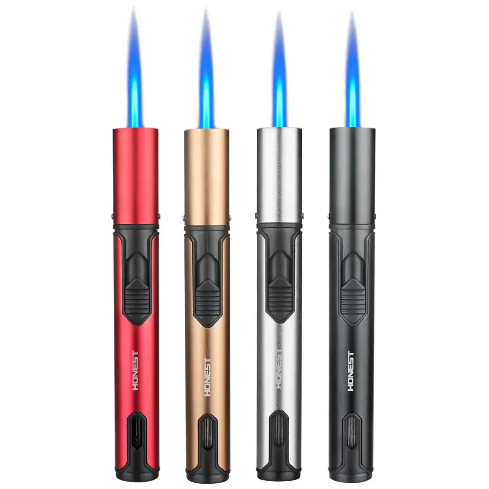 Hot-HONEST-Cigar-Lighter-Jet-Flame-Butane-Torch-Lighter-Outdoor ...