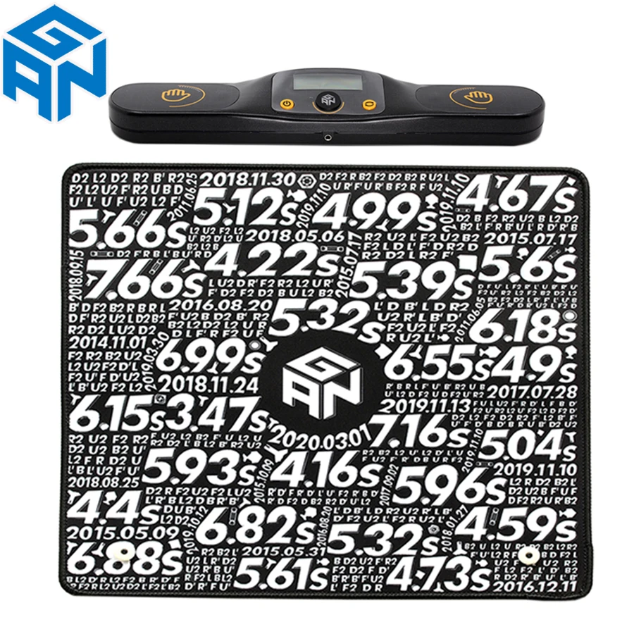 GAN-Cube-Timer-V1-Mat-Smart-Bluetooth-Speed-Puzzle-Black-And-Silver ...