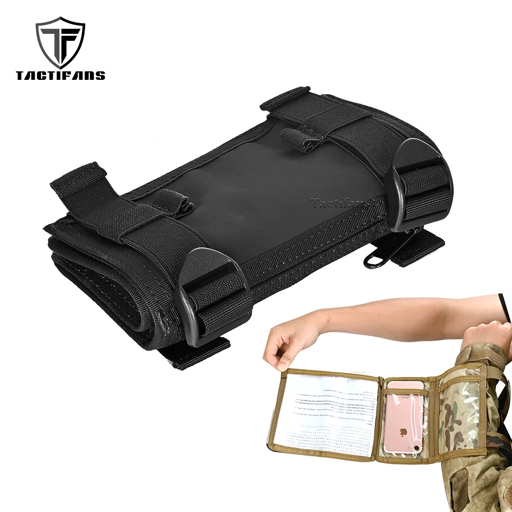 Tactical-Arm-Sleeve-Pouch-Documet-Maps-Pocket-Military-Wrist-Bag-Mobile ...