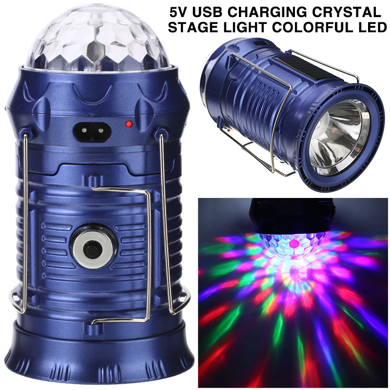 5V-USB-Charging-Crystal-Stage-Light-Colorful-LED-Rotating-Disco-Party ...