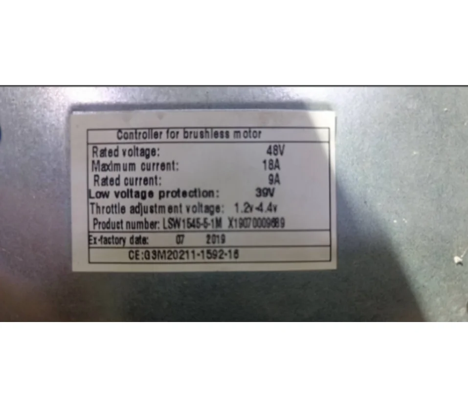 LSW1545-5-1M-customized-Controller-48V-18A-For-Brushless-Motor-Electric ...