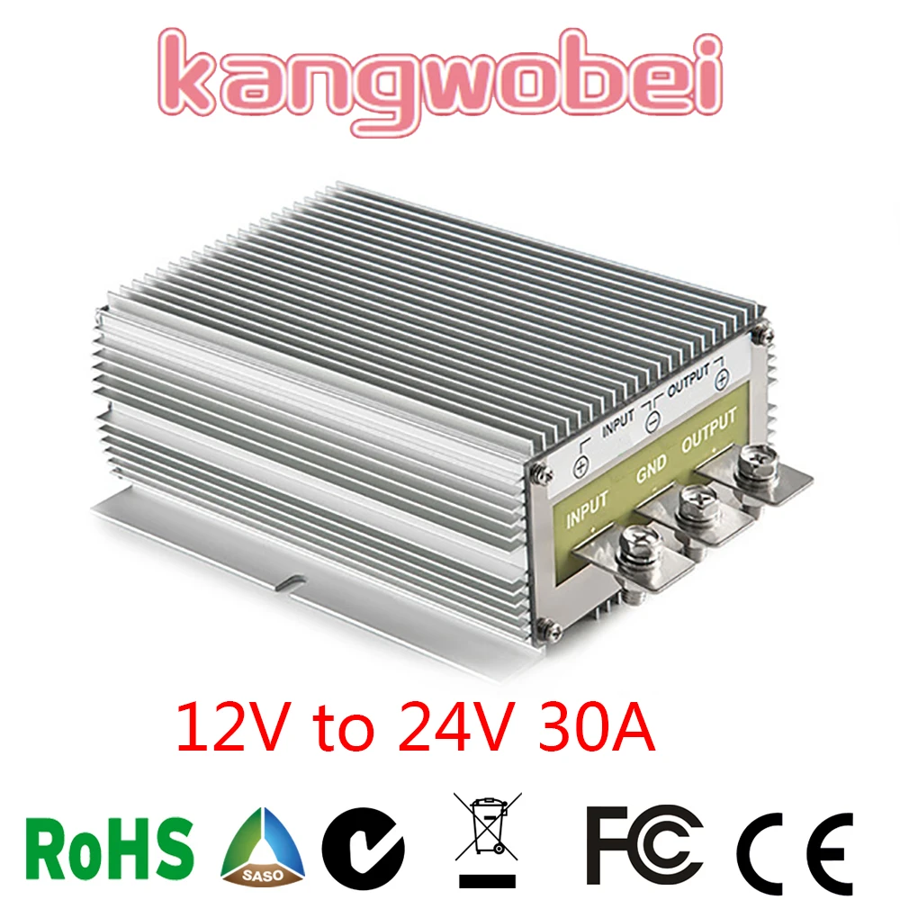 12v To 24v 30a Step Up Dc Dc Converter 30 Amp 720 Watt Power Boost ...