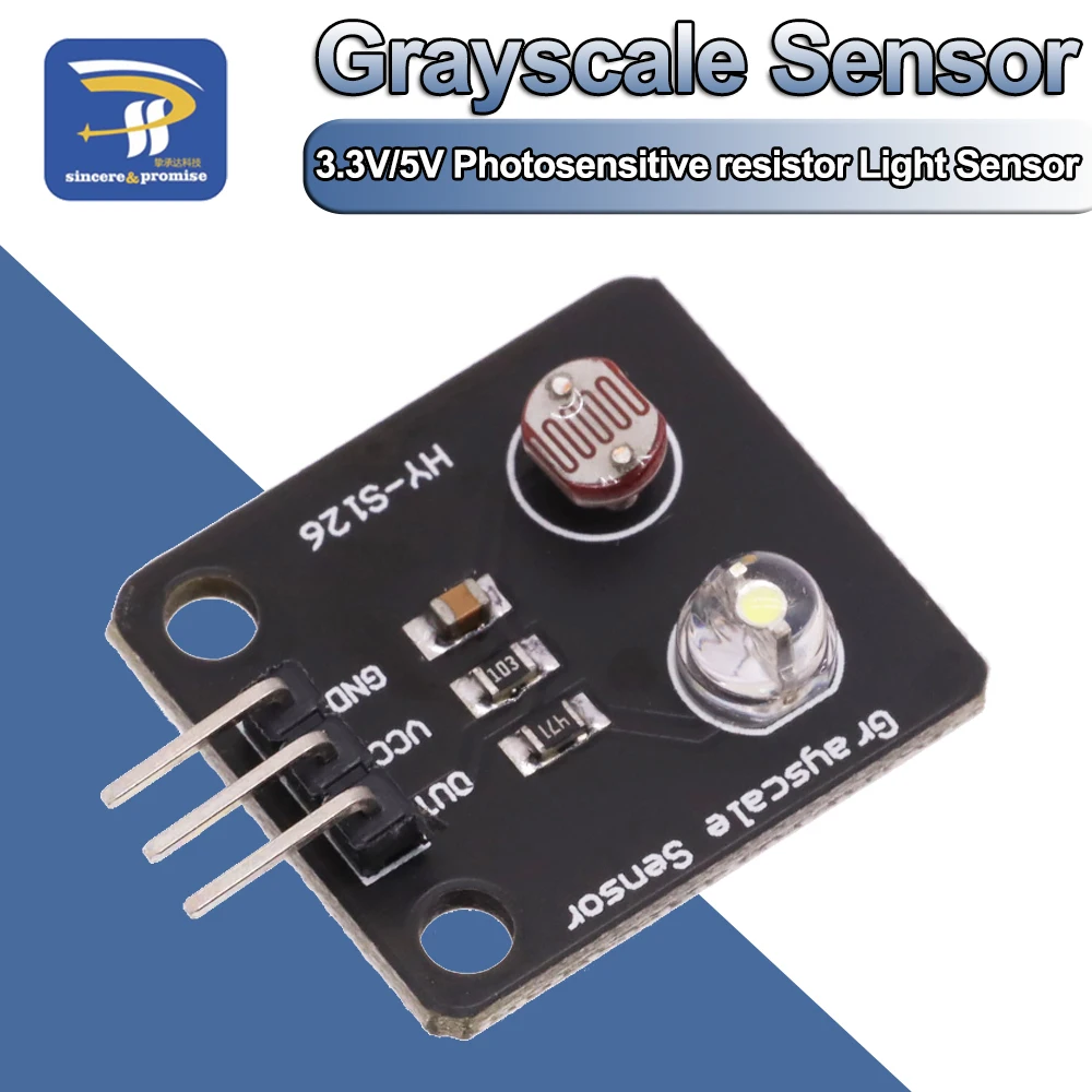 Photosensitive Resistor Light Sensor Analog Grayscale Sensor Electronic Board Line Finder ...