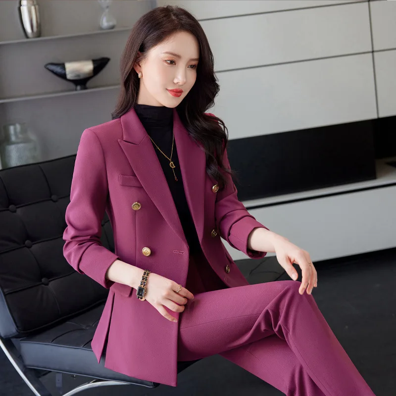 Autumn Winter Blazers Feminino for Women Formal Professional Business ...