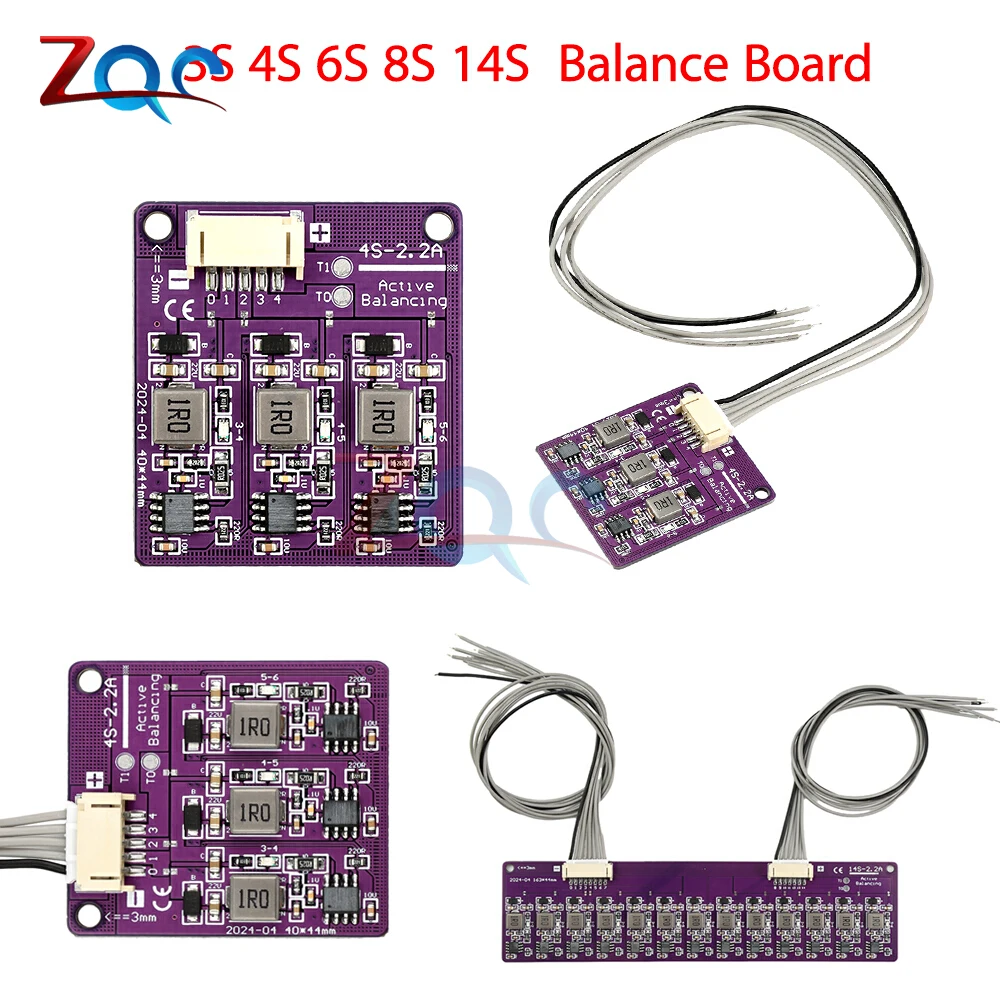 【Online】 3S 4S 6S 8S 14S Active Balancer Lithium Balance Board Lifepo4 ...