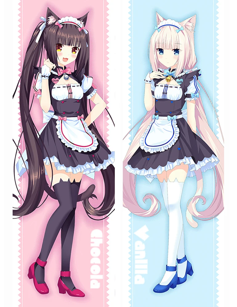 Anime Dakimakura Nekopara Chocolat Vanilla Azuki Coconut, 57% OFF