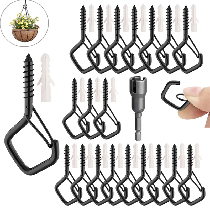 10-Pcs-Square-Snap-Safety-Hooks-Sturdy-Anti-Drop-Hanging-with-Buckles ...
