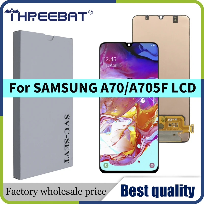 SUPER-AMOLED-6-7-Display-for-Samsung-A70-A705-A705F-SM-A705MN-LCD-Touch ...
