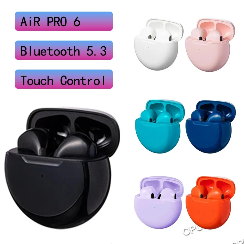 Original-Air-Pro-6-TWS-Wireless-Bluetooth-Headset-5-3-Headphone-Mini ...