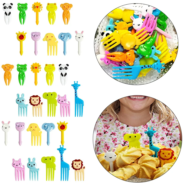 5-50pcs-Bento-Vegetable-Crockery-Cute-Mini-Toddler-Children-Snack-Fruit ...