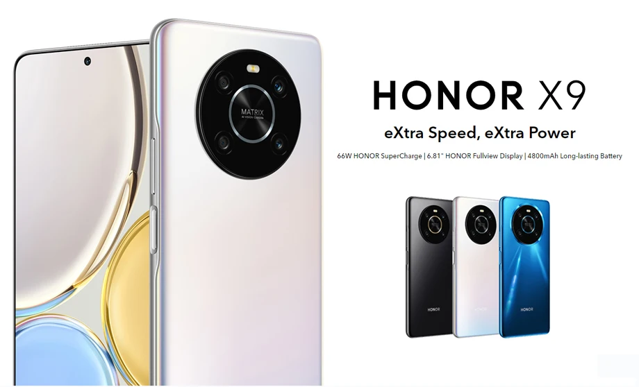 HONOR X9 Cellphone 66W Super Fast Charge Smartphone 6.81" Display Cell ...