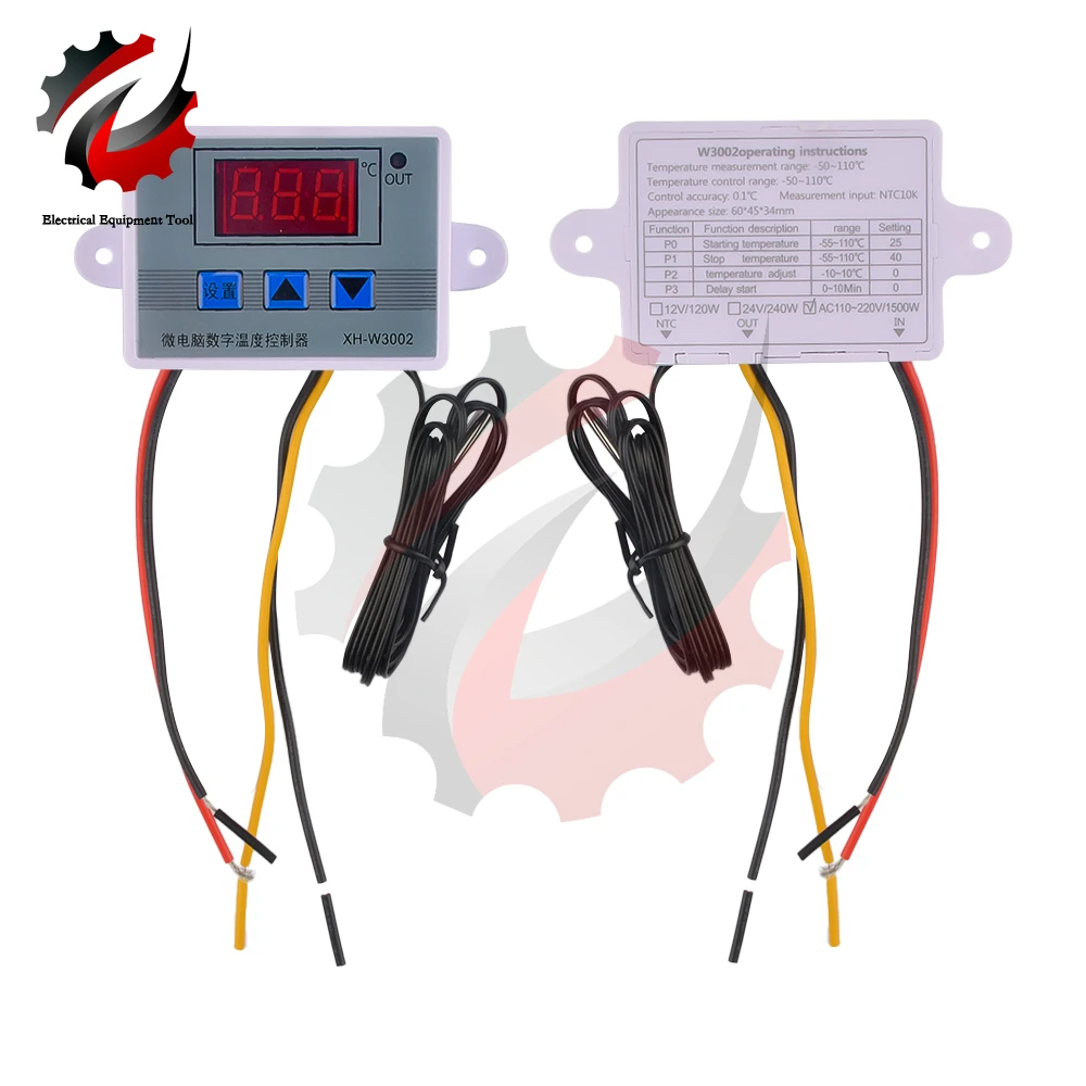 XH-W3002-AC110V-220V-DC12V-24V-Temperature-Controller-LED-Digital-Control-Thermostat ...